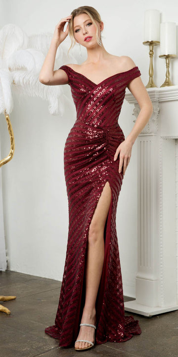 Burgundy Dresses For Women | DiscountDressShop.com